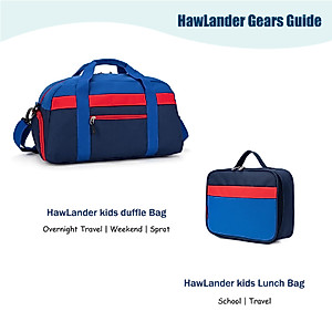 HawLander Toddler Backpack for Boys, 12 inch Kids Preschool Backpack with Chest Strap, Navy Blue