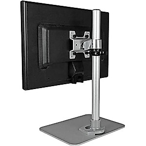StarTech.com Single Monitor Stand - Adjustable - Supports Monitors 12'' to 34" (30.9lb/14kg) - Premium - Single Screen VESA Monitor Mount Stand - Silver , TAA (ARMPIVSTND)