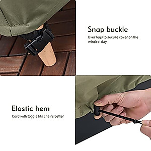 Bestalent Patio Furniture Covers Waterproof Clearance,Lawn Outdoor Deep Seat Chair Covers Fits up to 31.5 W x33.5 D x 36 H inches 2Pack