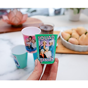 The Golden Girls 2-Ounce Plastic Mini Shot Glass Cups | Set of 4