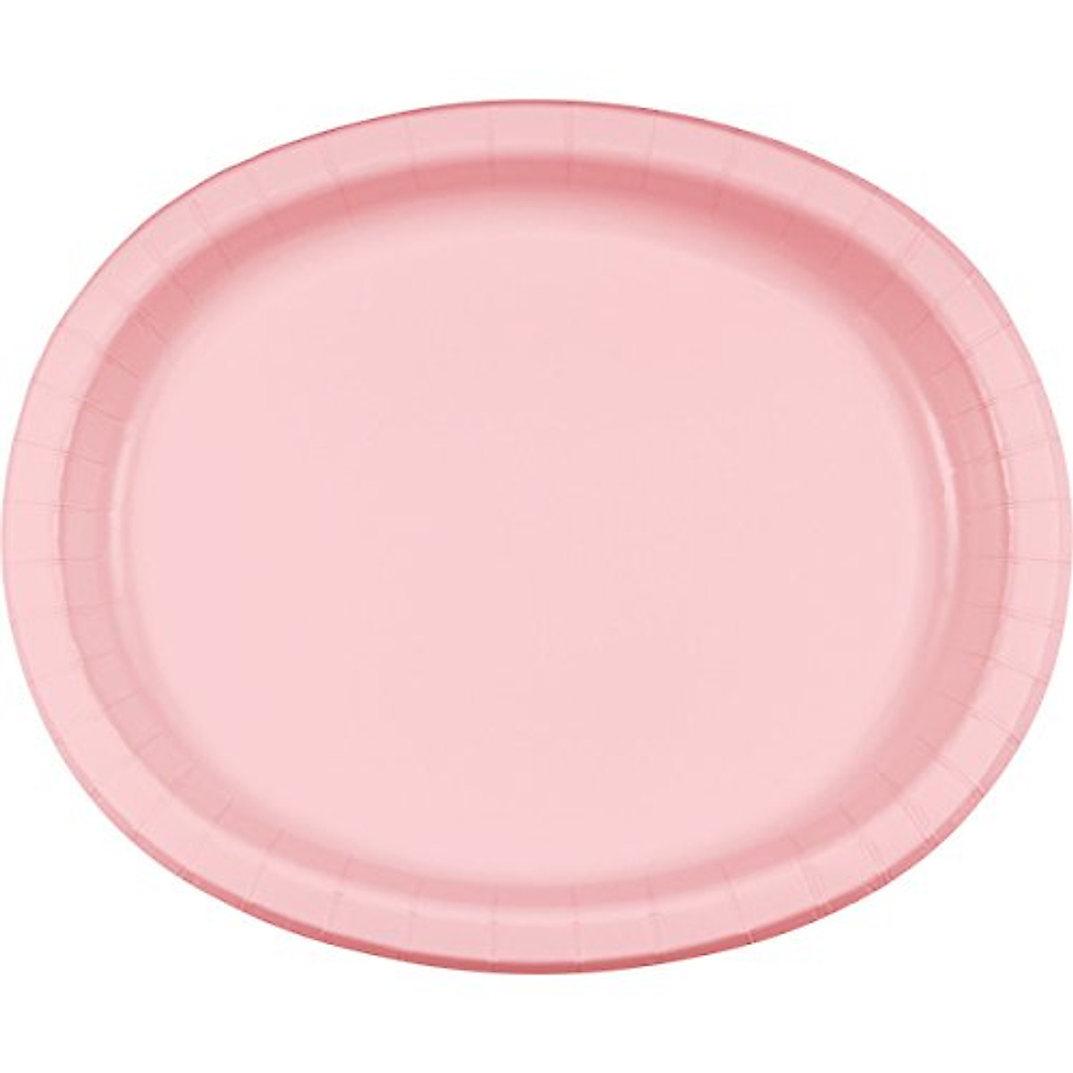 Creative Converting Oval Platter, 10" x 12", Classic Pink