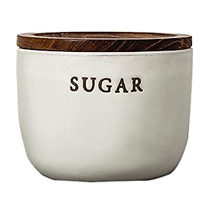Hearth and Hand with Magnolia Stoneware Sugar Cellar Cream Joanna Gaines Collection Limited Edition,10.79 ounce