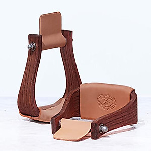 Nettles The Chisholms Stirrups Mahogany Color - 1.5" Tread