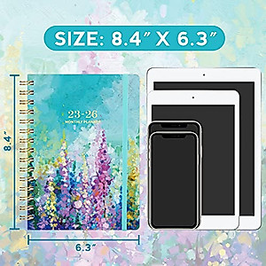 2023-2026 Monthly Planner/Calendar - 3 Year Monthly Planner 2023-2026, July 2023 - June 2026, 6.3" x 8.4", 36 Monthly Planner with Hardcover, Back Pocket with 30 Notes Pages & Tabs - Oil Painting