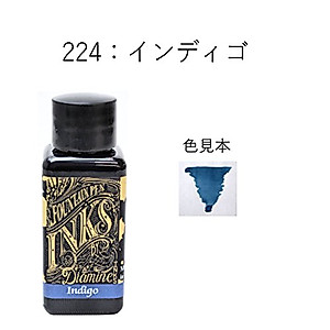 Diamine Bottle Ink, Indigo 224, 1.0 fl oz (30 ml)