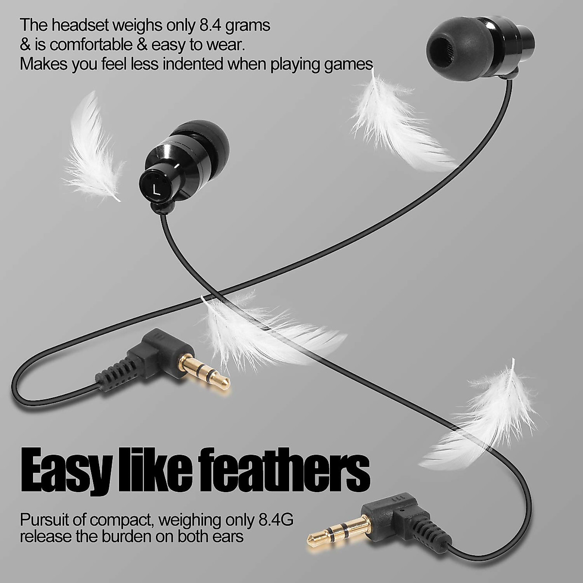 Oritys Earbuds Earphones Custom Made for Oculus Quest All-in-one VR Gaming Headset.