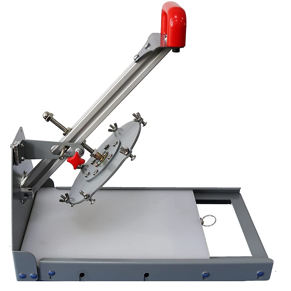 HayWHNKN Pizza Dough Press Machine Dough Pastry Manual Press Machine 3-25mm Thickness Adjustable with Handle Lever Design