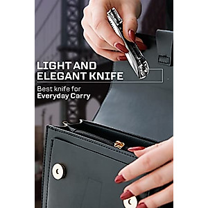 Pocket Knife for Men - Folding Knife - EDC Fold Knives - Sharp Blade Knifes - Best Pocket Knife for Urban Work Hobby Unboxing - Stocking Stuffers for Men - Gift for Men and Women 806