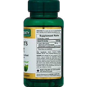 Nature's Bounty St. John’s Wort 300mg Capsules, Herbal Health Supplement, Promotes a Positive Mood, 100 Capsules
