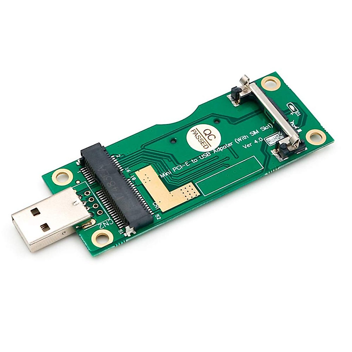 Mini PCI-E to USB Adapter with SIM Card Slot for Module Transfer to USB Interface