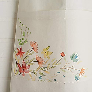 Maison d' Hermine Colmar 100% Cotton 1 Piece Kitchen Apron with an Adjustable Neck & Visible Center Pocket with Long Ties for Women Men | Chef (27.50"x31.50")