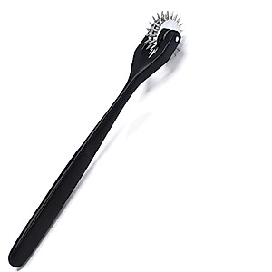 Wartenberg Neuro Pinwheel Stainless Steel 2 Head Diagnostic Instrument Pin Wheel - Black Coated, 6.6 Inch