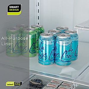 Smart Design Refrigerator or Undersink Liner - Odor Resistant - BPA Free - All Purpose, Shelf, Cabinet, Drawers and Flat Surfaces- Kitchen - 14 Inch x 120 Inch - Clear
