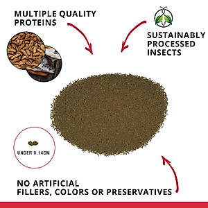 Fluval Bug Bites Fish Food for Shrimp, Granules for Small to Medium Sized Fish, 1.06 oz., A6931, Brown