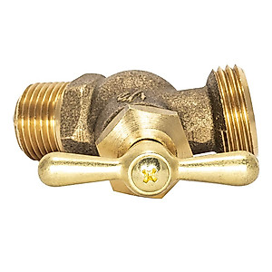 Eastman Male No-Kink Hose Bibb, 1/2 Inch MIP Connection, Brass Plumbing Fitting, 20205