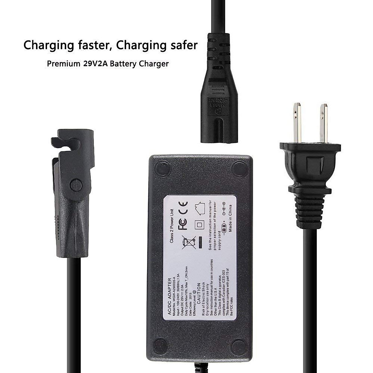 Abakoo New 29V 2A Adapter Charger for Lift Chair or Power Recliner OKIN, Limoss SP2-B SP2-A SP2-B1 SP2-A1 MC125,Tranquil Ease, AC/DC Switching Power Supply Transformer + polarized SPT2 Power Wall Cord