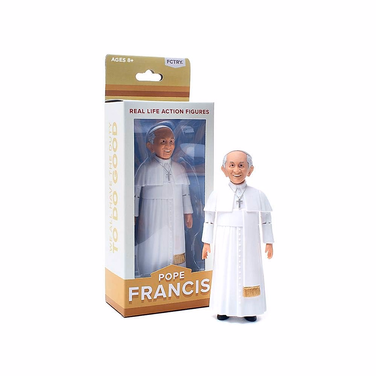 FCTRY Pope Francis Real Life Action Figure: Collectible Figurine - Perfect for Collectors, Gag Gift, Funny Idea & Souvenirs