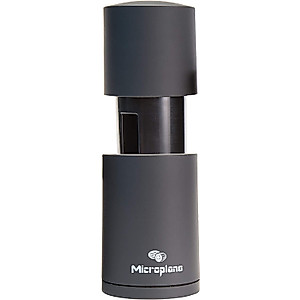 Microplane Manual Spice Mill - Cinnamon Grinder and Nutmeg Grater (Black)