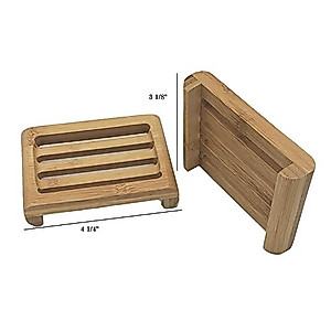 Pumice Stone Bath and Spa Set – Skin Care Set with Foot Scrubber, Multipurpose Sisal Soap Pouch and Bamboo Soap Tray – Exfoliating and Callus Remover – Natural Foot Stone