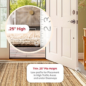 nuLOOM Rikki Coastal Braided Jute Area Rug, Oval 3x5, Off-white