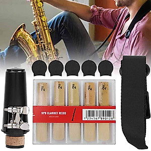 Clarinet Accessories Set, Clarinet Accessories Set Mouthpiece & Neck Strap & Clarinet & Thumb Pad for Clarinet Musicinstrument