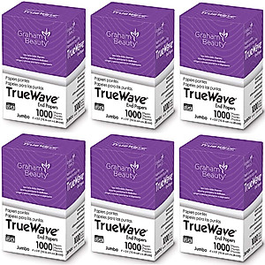 Graham Beauty Salon Truewave Jumbo 4" x 2.5" Paper 1000 Pcs - HC-26067 (6 Pack)