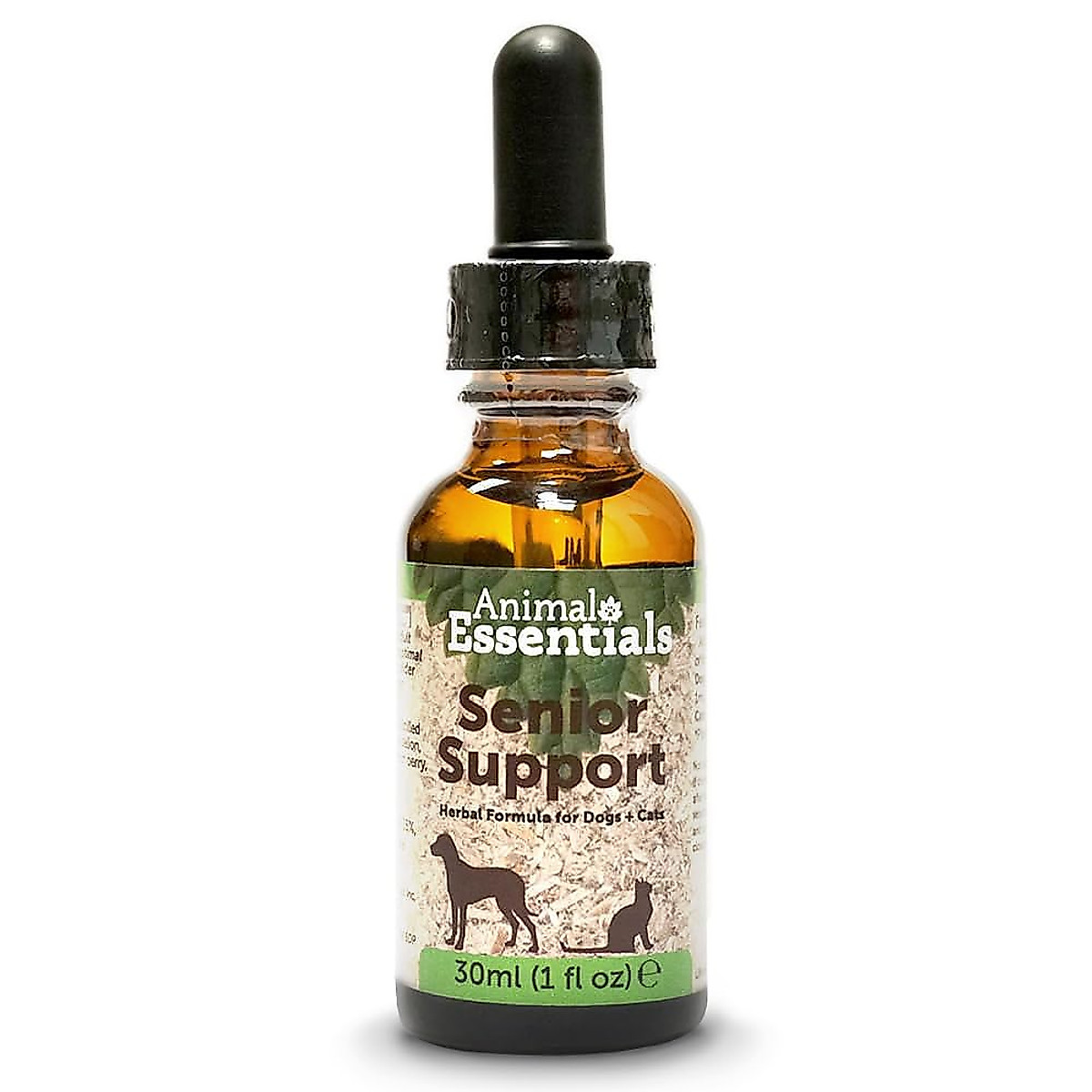 Animal Essentials Senior Support Supplement Dogs and Cats, 1 fl oz - Made in USA Physical and Mental Well-Being