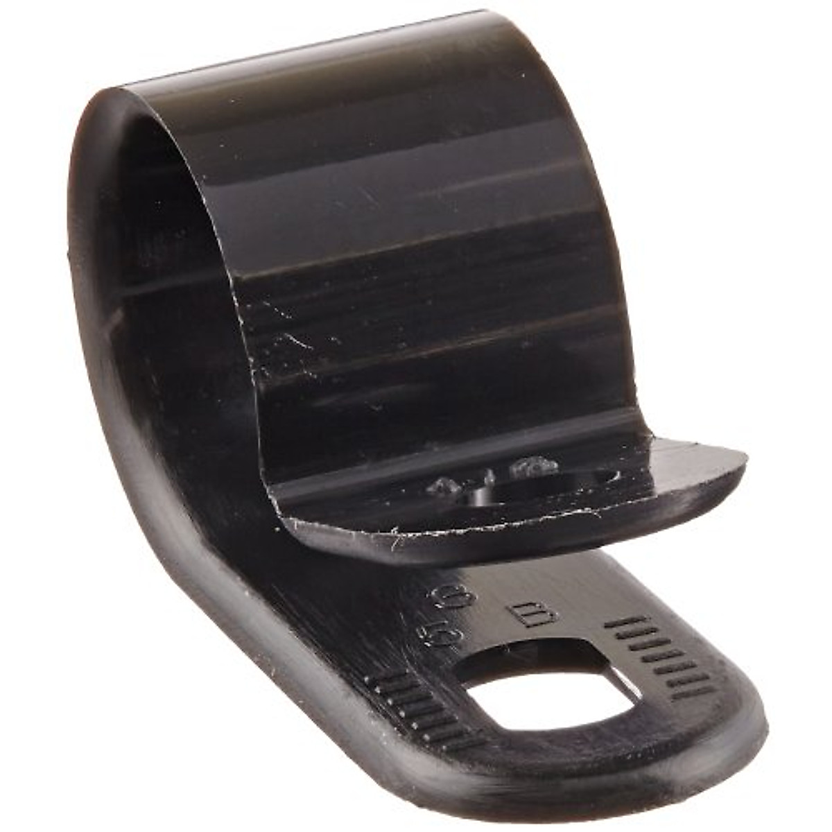 NSI NCH-500-0 Heavy Duty Nylon Cable Clamp, 0.5" Diameter, 0.472" Width, Black