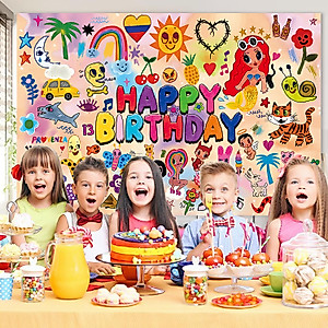 5x3FT Birthday Decorations Happy Birthday Banner, Party Decorations for Children Happy Birthday Banner Party Supplies Party Decorations
