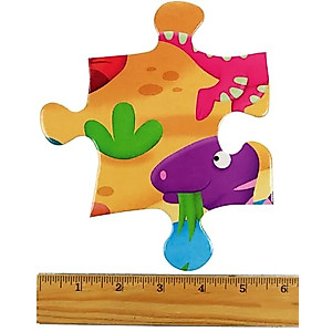 Peter Pauper Press Dinosaurs Kids' Floor Puzzle (48 Pieces) (36 inches Wide x 24 inches high)