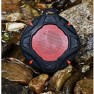 FIRECAT F1 Bluetooth Shower/Outdoor Speaker, Portable, Hands Free Talk, IP67 Waterproof Speaker, Floating, True Wireless Stereo, Beach, Use for; Shower, Pool and Beach Fun, Boating, Hiking, Camping.