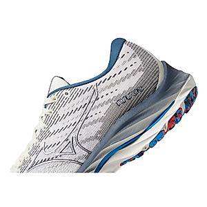 Mizuno Women's Wave Rider 26 | Neutral Running Shoe | Snow White/Silver | US 8