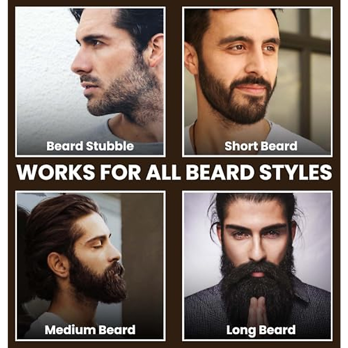 RUBAB MEN Travel Friendly Nylon Bristle Beard Brush for Men | Tame your Beard like a King!