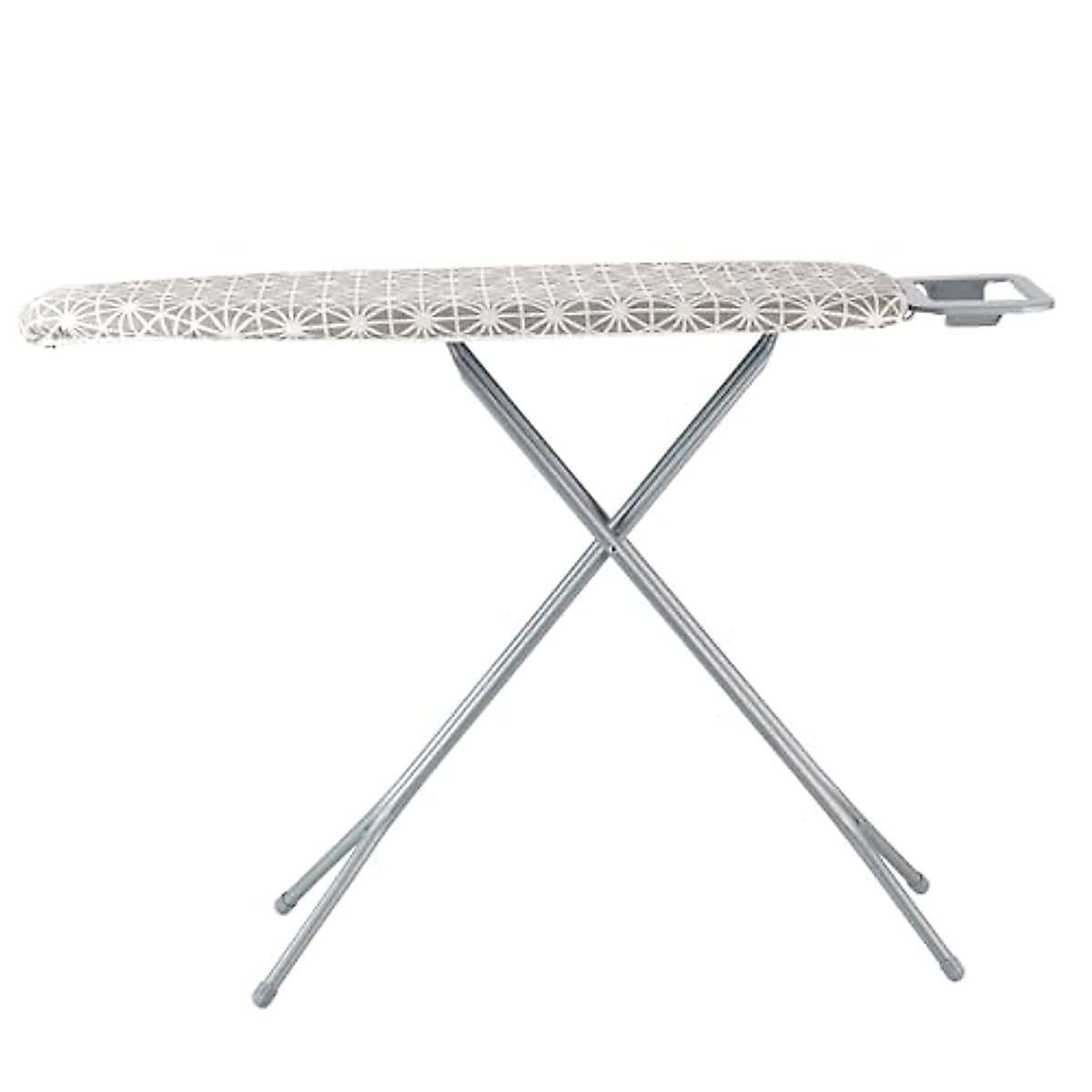 VEVOR Ironing Board with Large 51 x 13 Ironing Surface, Thickened 4 Layers Iron Board with Heat Resistant Cover and 100% Cotton Cover, 7 Adjustable Heights Ironing Board for Home Laundry Room Use