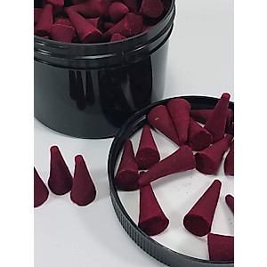 Backwoods Lighting LLC Wild Berry Cherries Incense Cones 100 Count in an Air Tight Reusable Jar/Relax,Love,and Luck/Highly Fragranced,Cone,Small