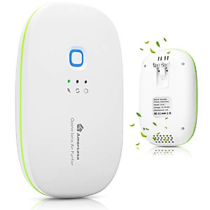 Mini Ozone and Ionic Air Purifier, Quickly Purifying Air and Eliminate Odor, Smoke, Applying in Bedroom, Living Room, Bathroom, Kitchen, Shoe Cabinet, etc