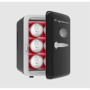 Frigidaire Portable Retro 6-can Mini Fridge, Black color - EFMIS137-Black