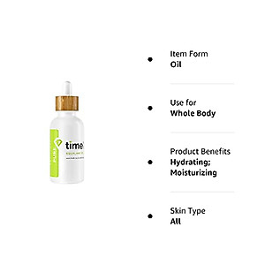 Timeless Skin Care Squalane Oil 100% Pure - Plant-Based Face Oil for Skin Moisturizer - Fragrance-Free Dry Skin Oil - Moisturizing Squalane Oil - 2 oz