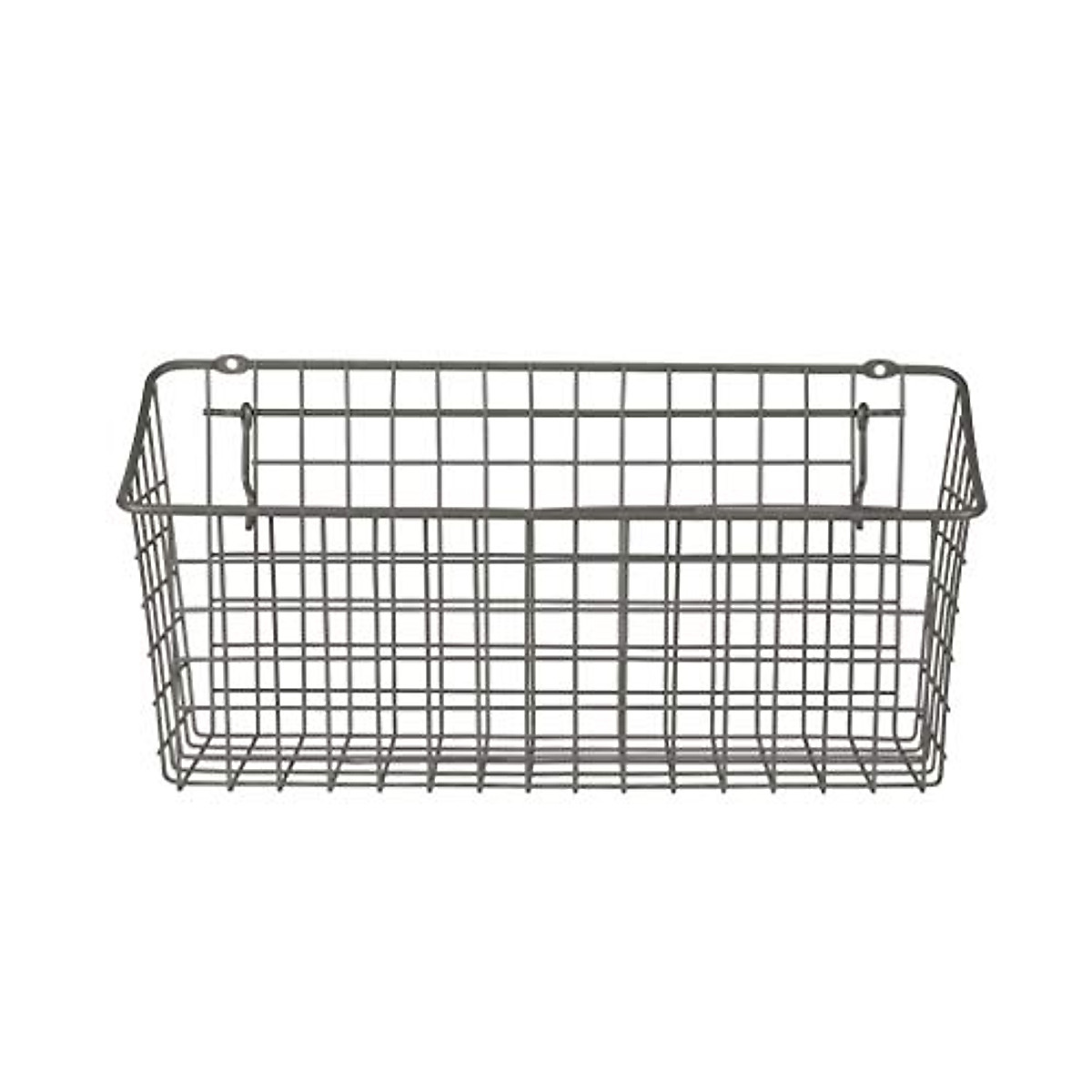 Spectrum Pegboard & Wall Mount Wire Basket Extra Large (Industrial Gray) - Storage & Organizer for Garage, Tools, Shed, Home, Work Bench, Crafts, & More