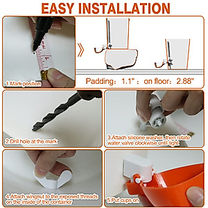 8 Pack Chicken Waterer, Large Chicken Water Cups, Automatic Filling Chicken Water Feeder for Duck Quail Turkey Rabbit Bunny Geese Chicks Birds, DIY Poultry Feeder Drinking Bowl Kit for Clean Watering