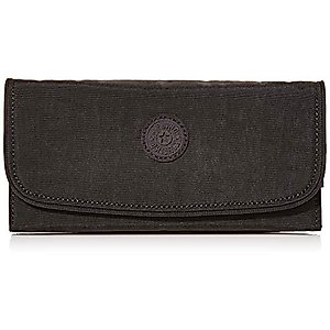 Kipling Women's Money Land, RFID Anti-Hacker Technology, Nylon Snap Wallet, Black Noir, One Size