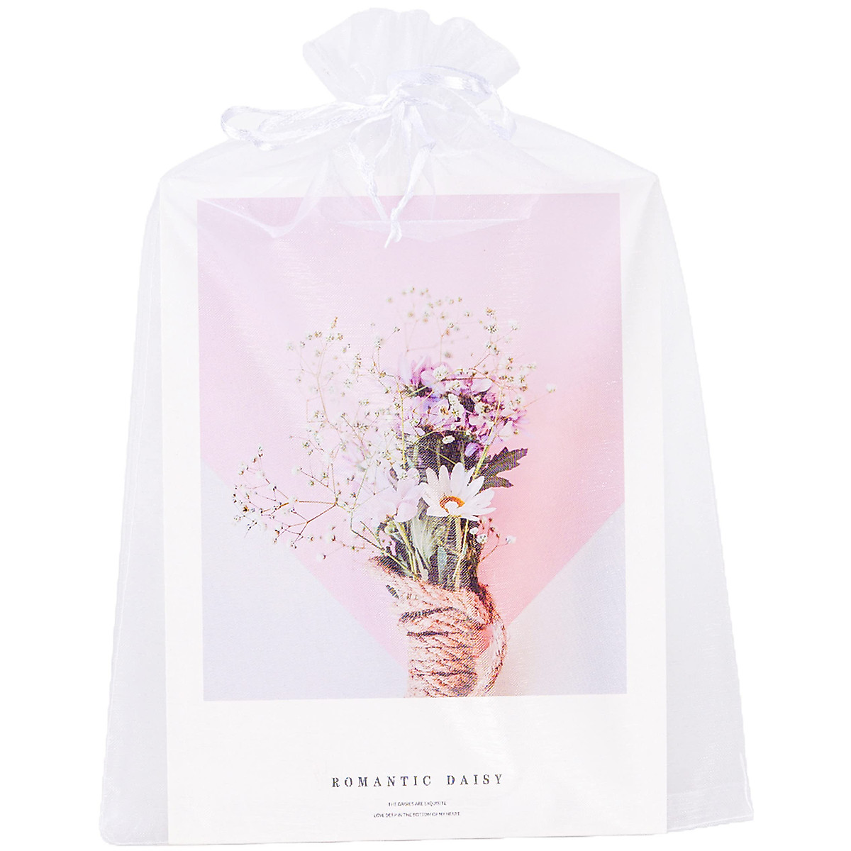 100 Pieces of 8X12Inches White Large Sheer Organza Bags Party Gift Wedding with Drawstrings Sachet Festivals Makeup Bags