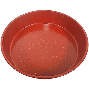 casaWare Ceramic Coated NonStick 9-Inch Round Pan, Red Granite,1-4124-7R