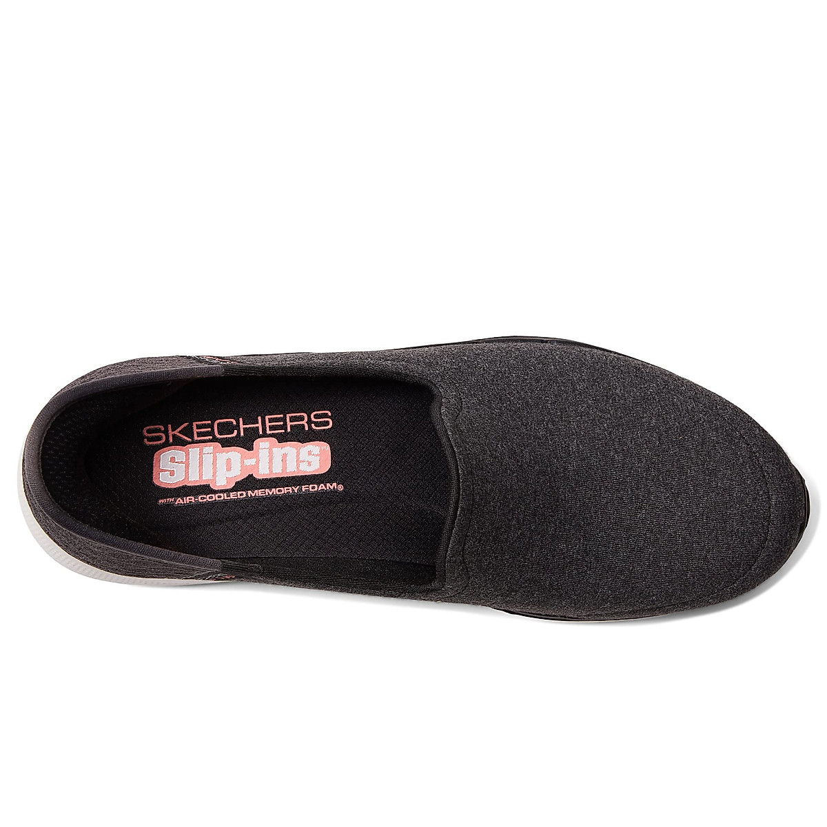 Skechers Go Walk 6 Vibrant Charm Hands Free Slip-Ins Gray/Aqua 8.5 B (M)