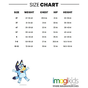 Bluey Little Girls Zip Up T-Shirt and Jogger Fleece Pants 3 Piece Blue/Gray 7-8