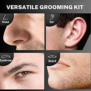 URBANER Beard Trimmer for Men, Waterproof Grooming Kit, Portable Nose and Ear Hair Clippers, 6 Pieces Set, Battery Included, Mustache Trimmer Gift for Men, MB-980