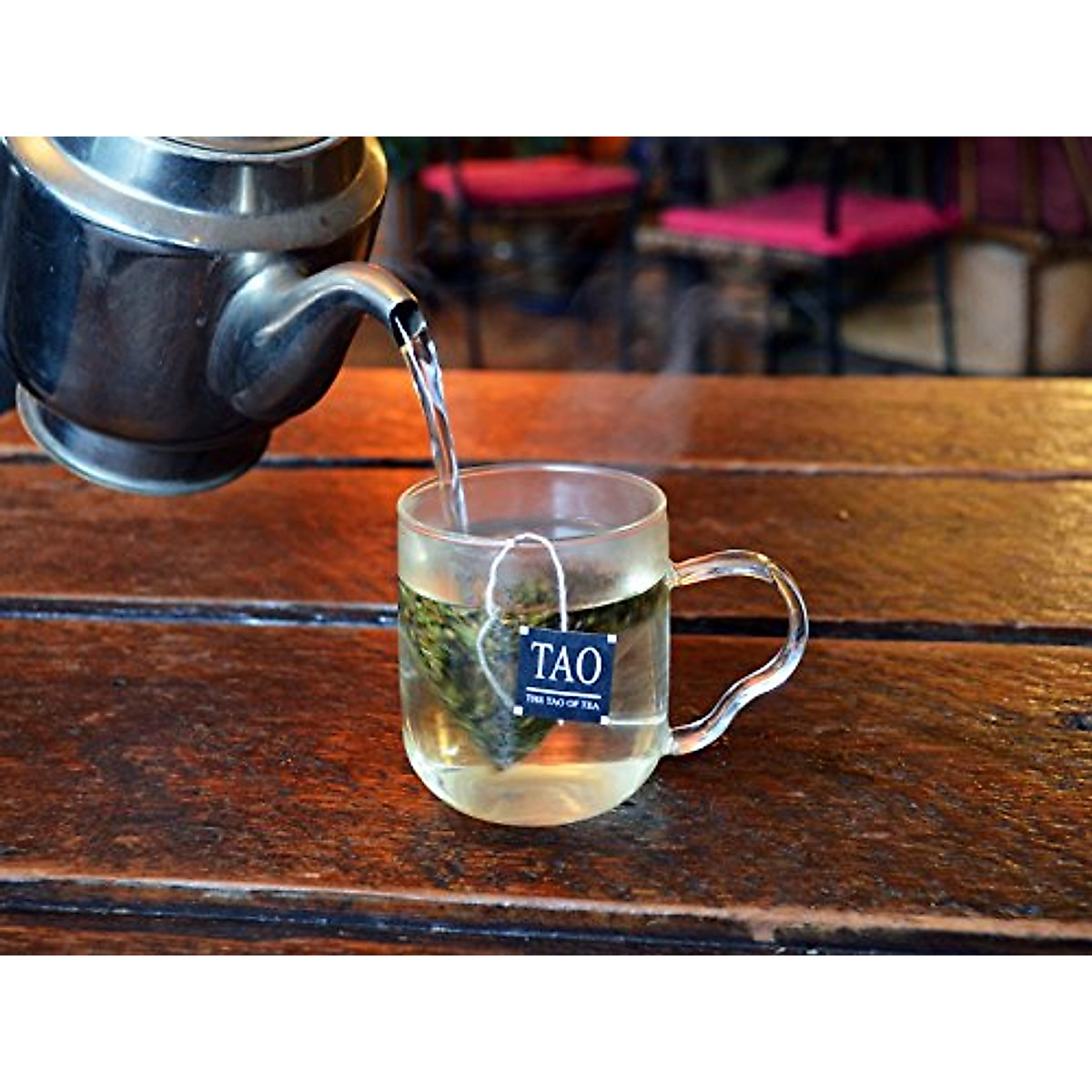 The Tao of Tea Oregon Mint & Tulsi Box Pyramid Sachets, 15 Pyramid Sachets