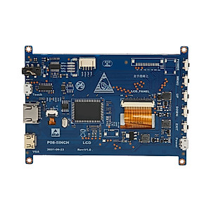Zunate RasPi Touchscreen Monitor, 5 Inch 800x480 Portable Monitor Capacitive, HDMI Input, External Display Compatible with Ras Pi, Computer Secondary Screen