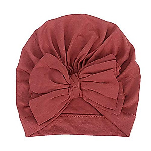 Newborn Baby Cotton Cloth Turban Toddler Rabbit Hospital Hat Ear Hat Kids Set Baby Cap (MN18)