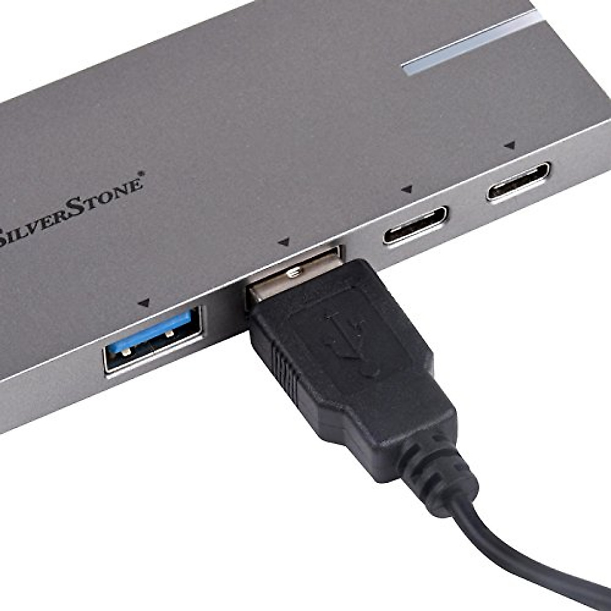Silverstone SST-EP09C USB 3.1 Type-C Compatible, USB Hub, Charcoal Gray
